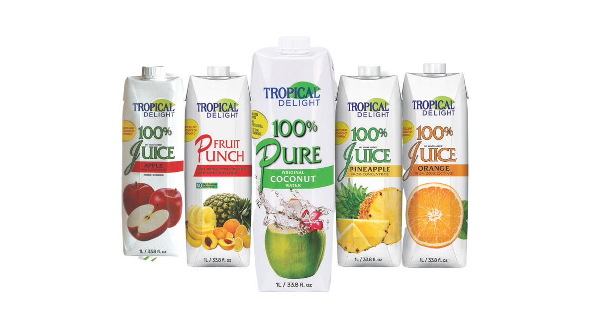 100% Pure Beverages – Tropical Delight Beverages