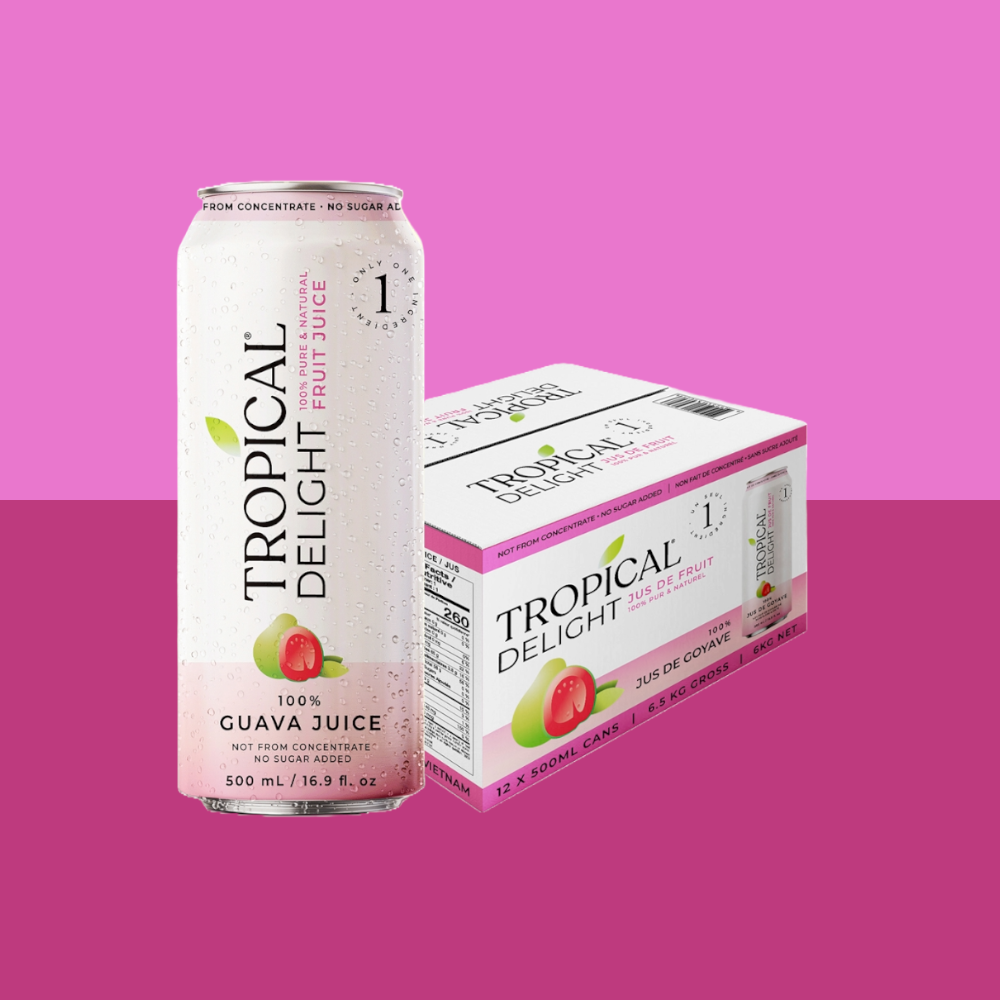 500ml Guava Cans – Tropical Delight Beverages